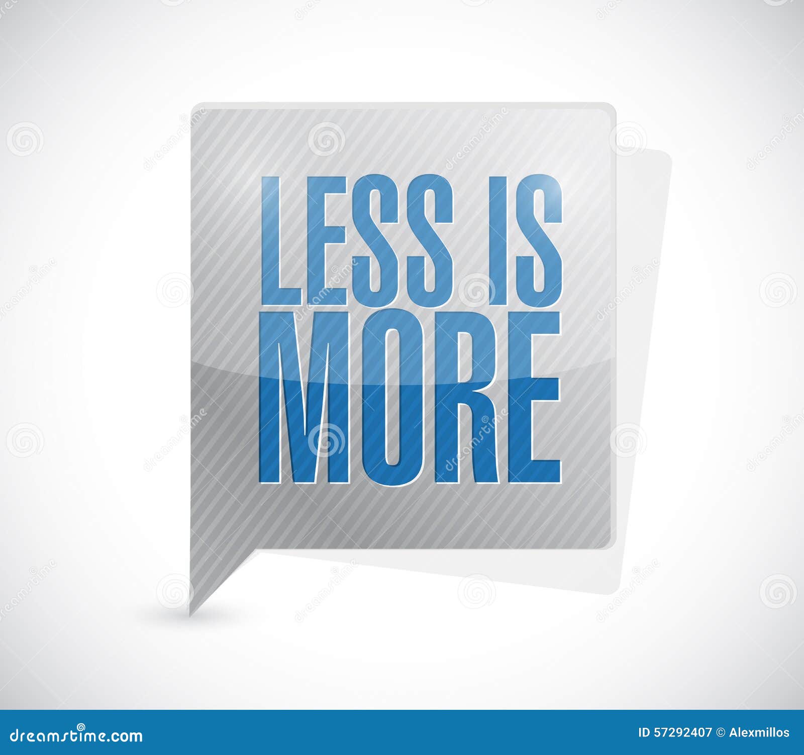 Moins Est Plus D'illustration De Signe De Message Illustration Stock ...