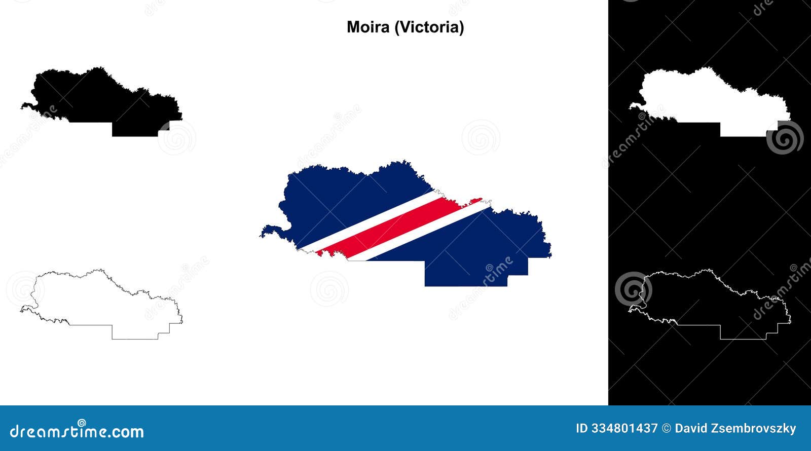 Moira outline map stock illustration. Illustration of borders - 334801437