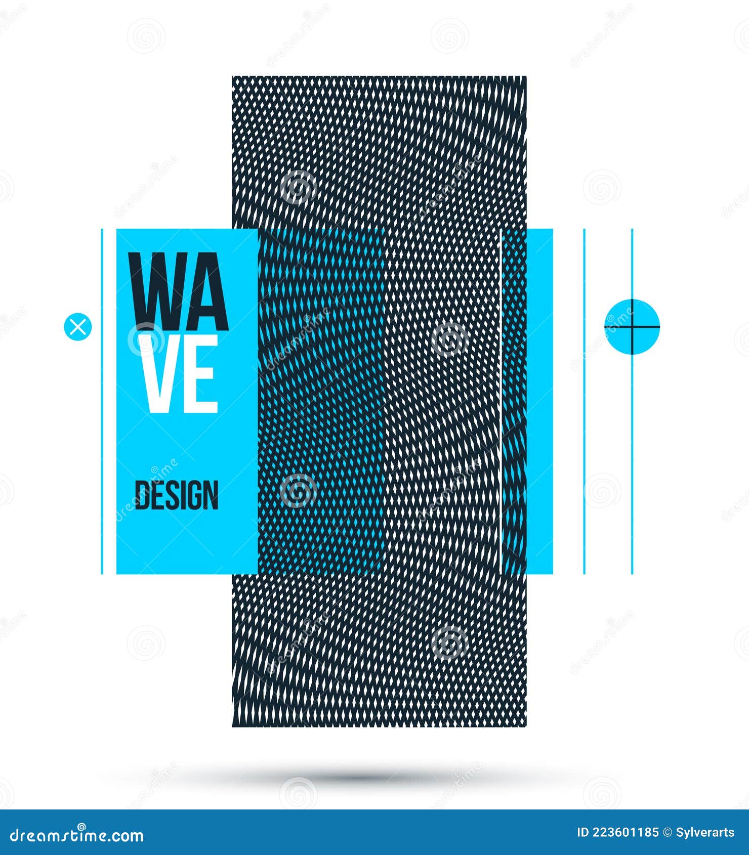 Moire Op Art Vector Design Element, Graphic Style Poster and Banner and ...