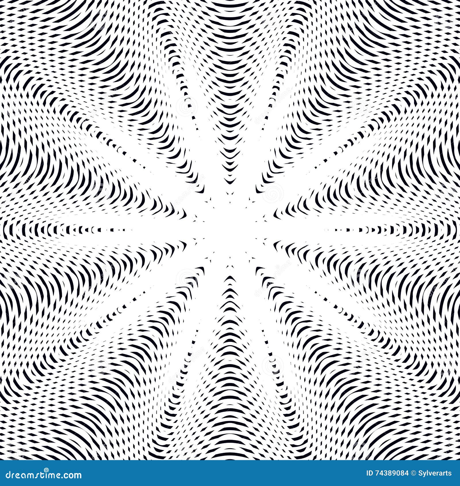 Moire Pattern, Monochrome Background with Trance Effect. Optical Stock ...