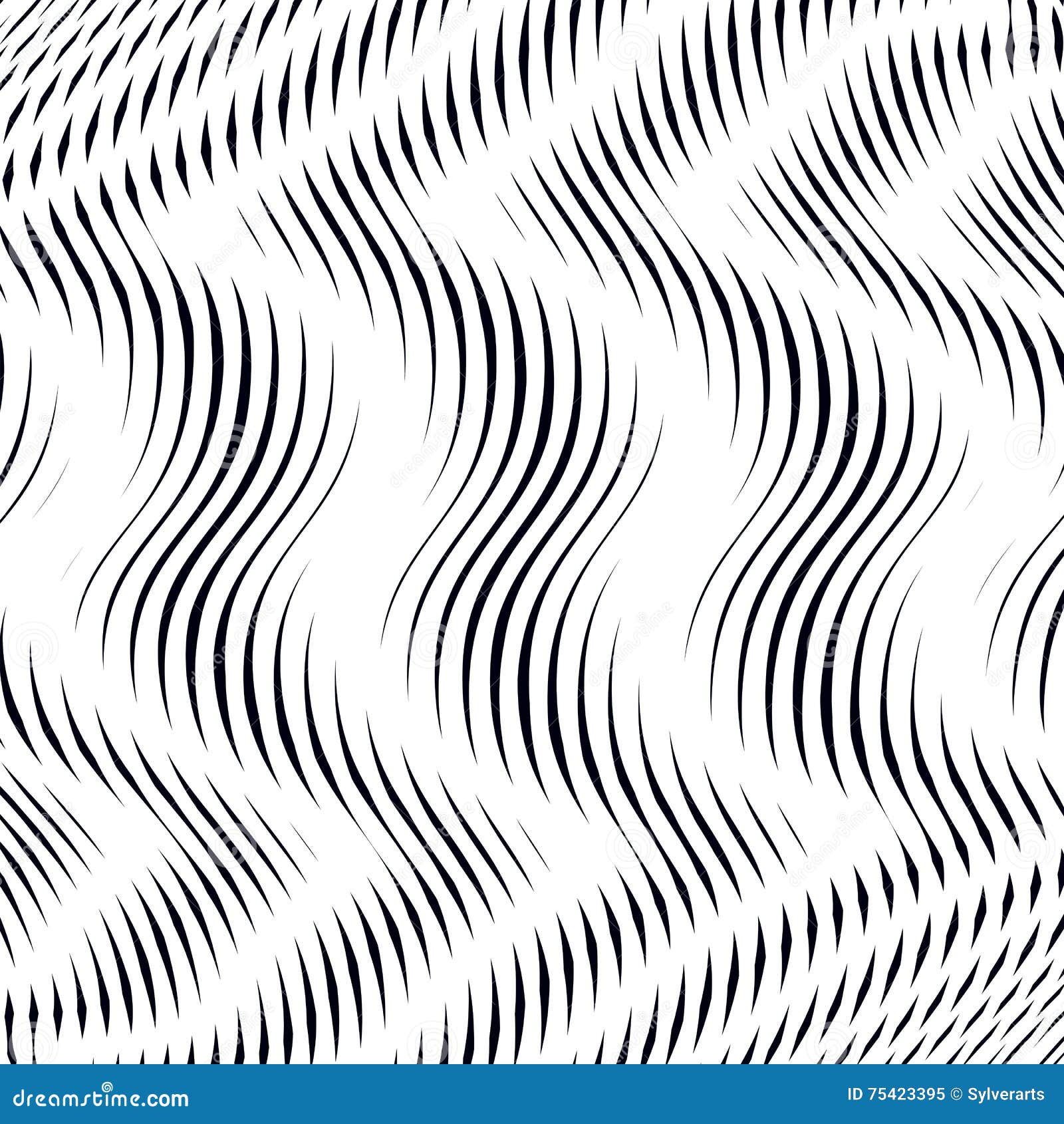 Moire Pattern, Monochrome Vector Background with Trance Effect. Stock ...
