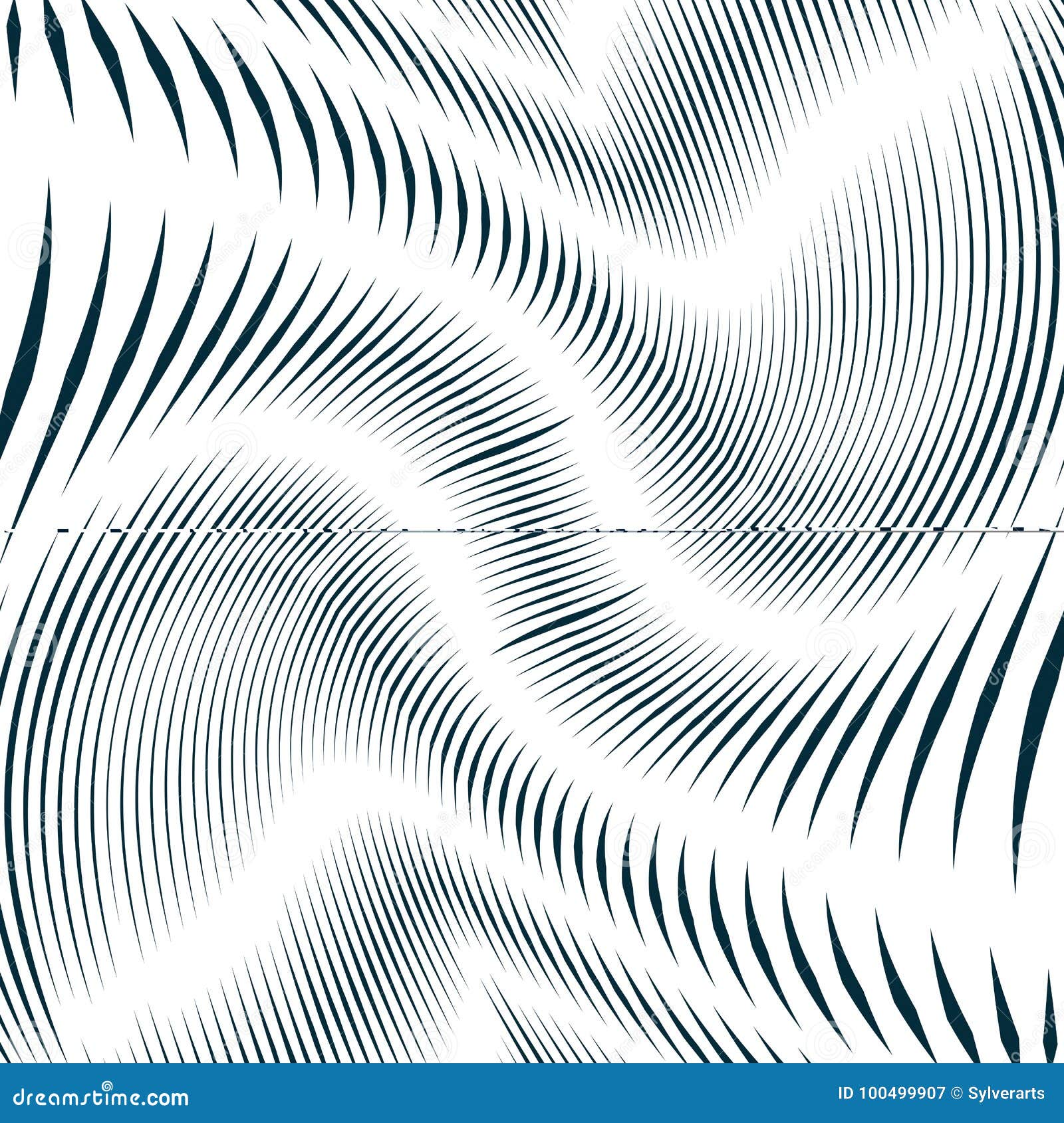 Moire Style, Vector Optical Pattern, Motion Effect Tile. Decora Stock ...