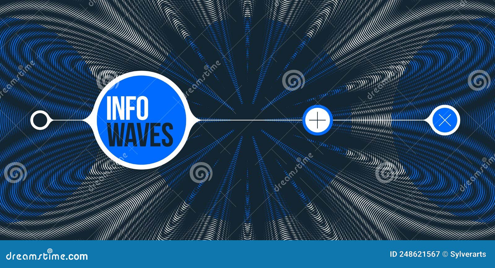 Moire Wave Vector Abstract Background, Linear Contrast Virtual Digital ...