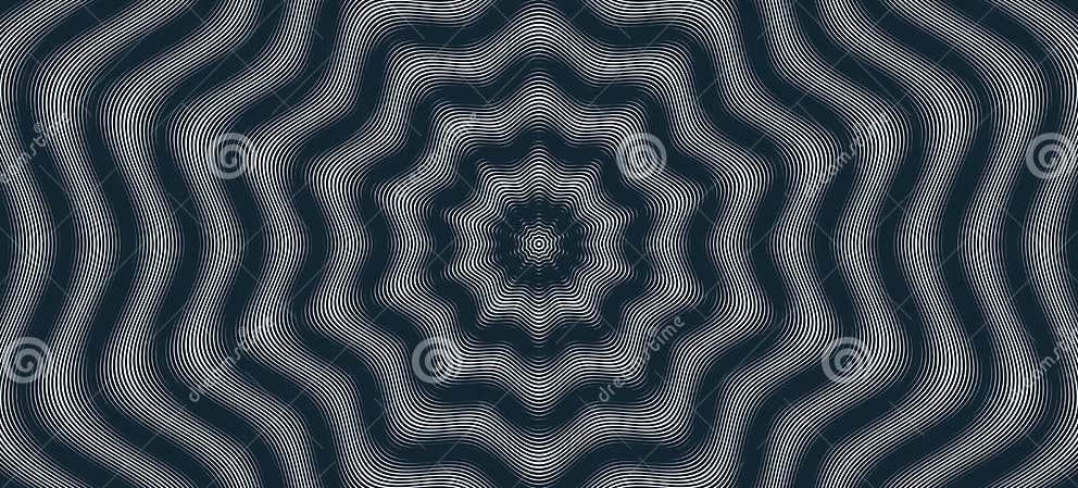 Moire Wave Vector Abstract Background, Linear Contrast Virtual Digital ...