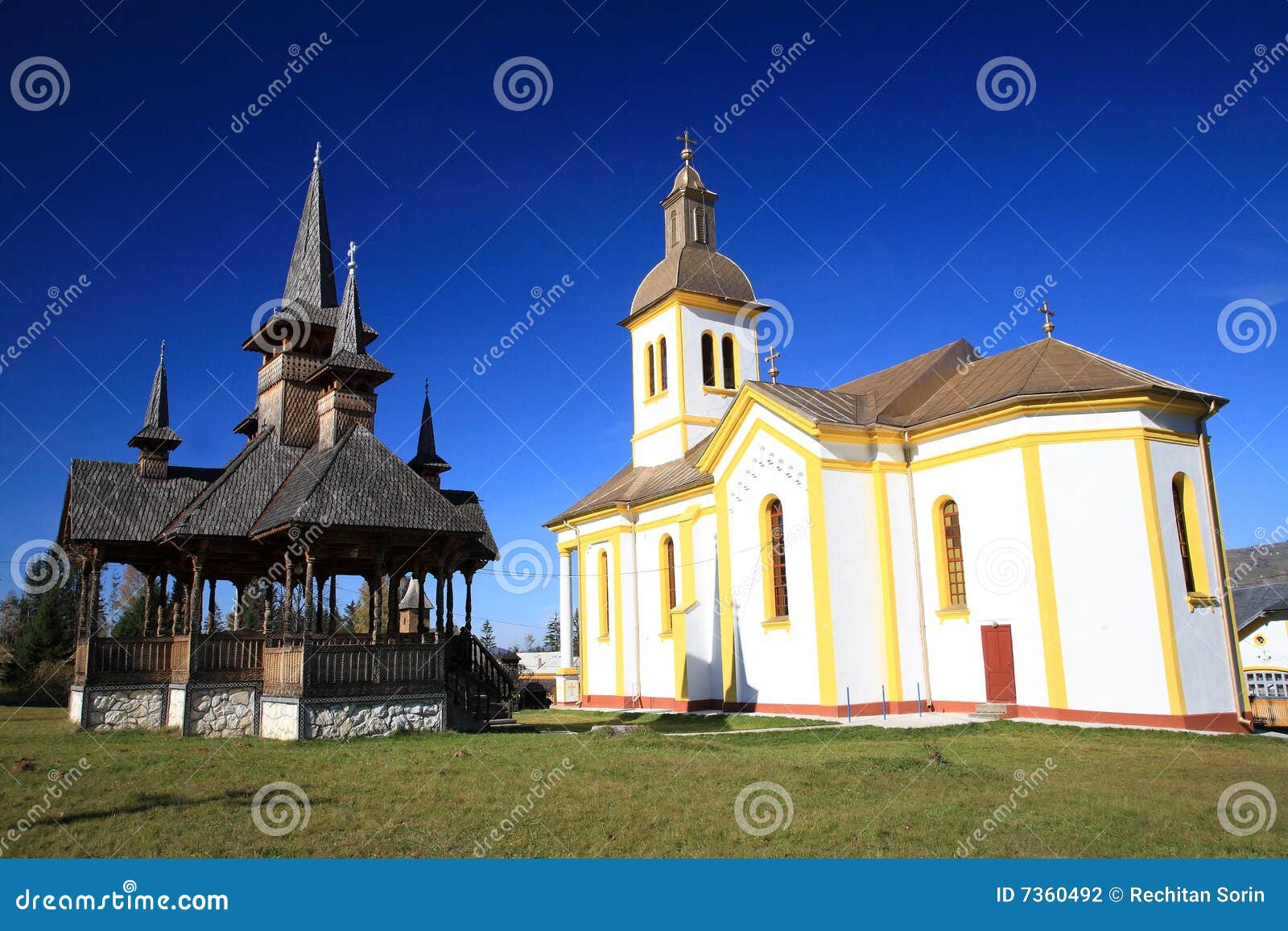 Moisei Monastery stock photo. Image of wood, romania, architecture ...