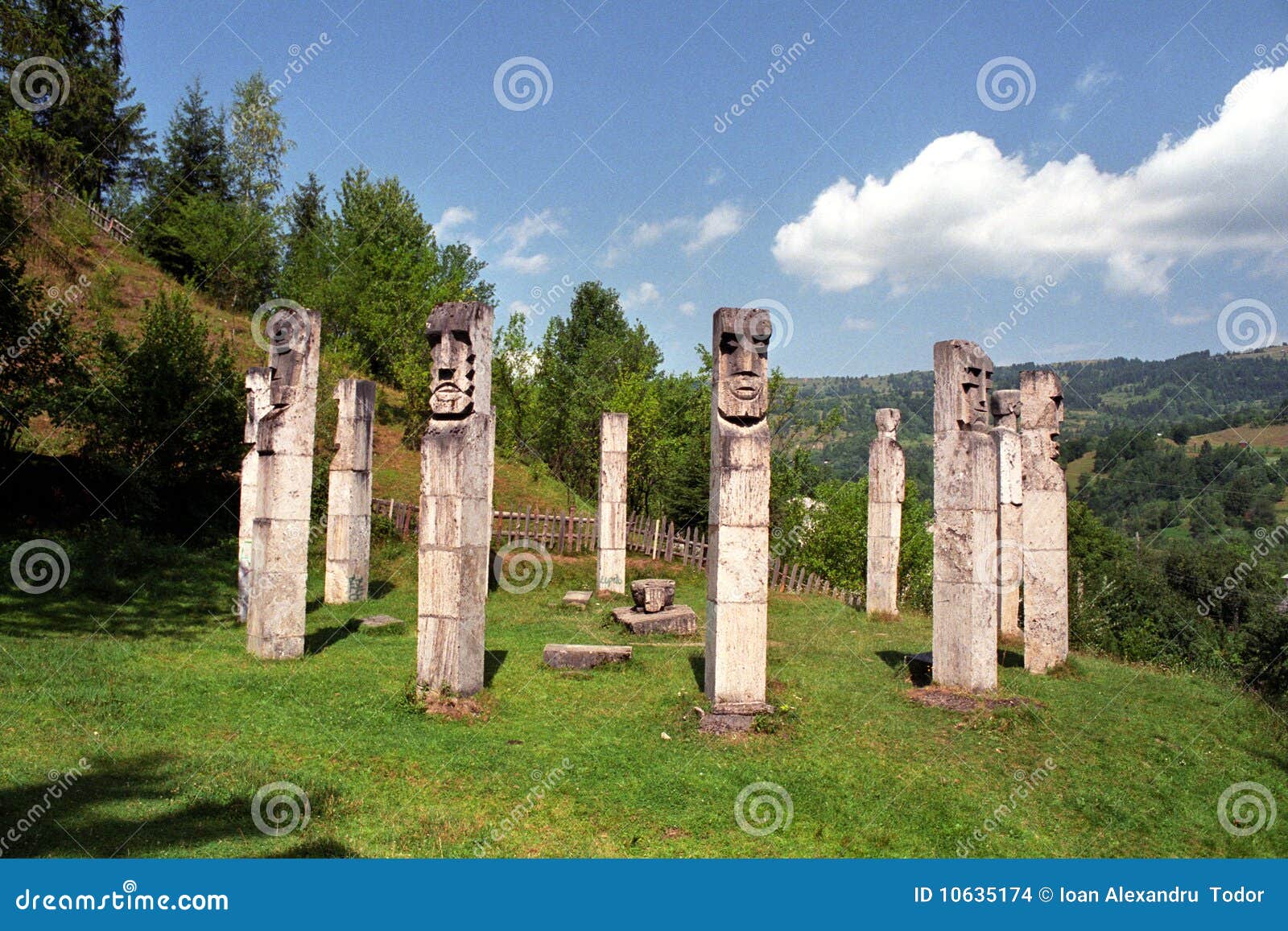 Moisei, Monument of heroes stock photo. Image of maramures - 10635174