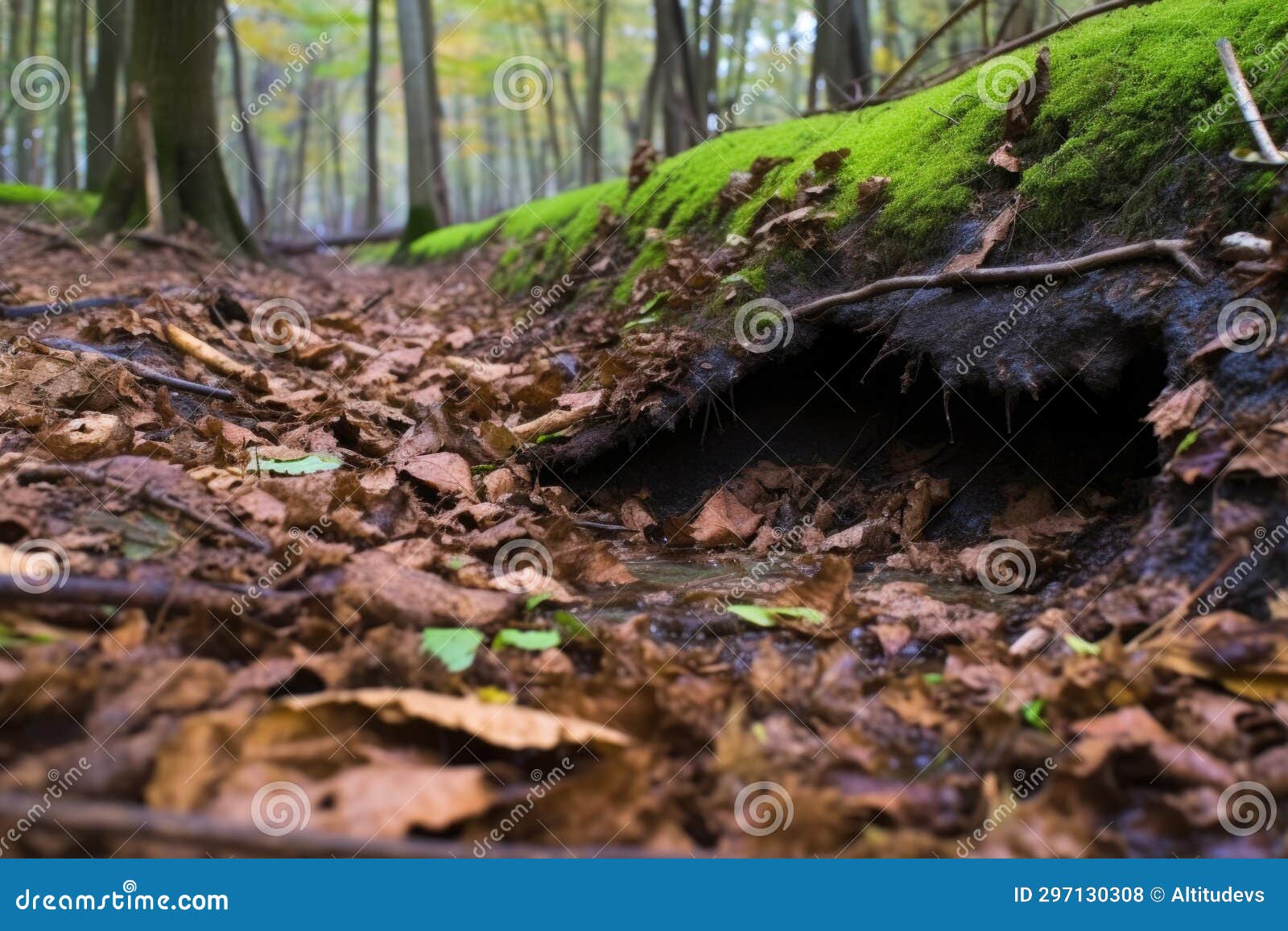 Moist Soil and Fallen Leaves, a Paradise for Amphibians Stock Photo ...