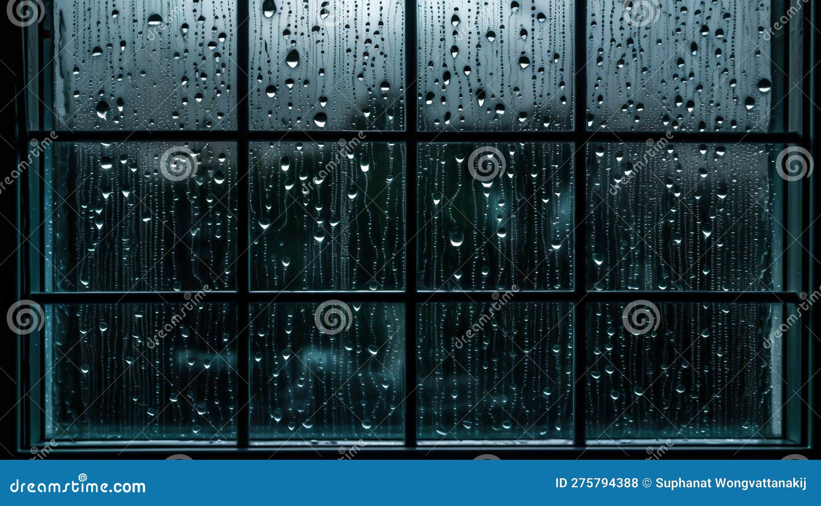 Moist Window Background, Image Ai Generated Stock Photography ...
