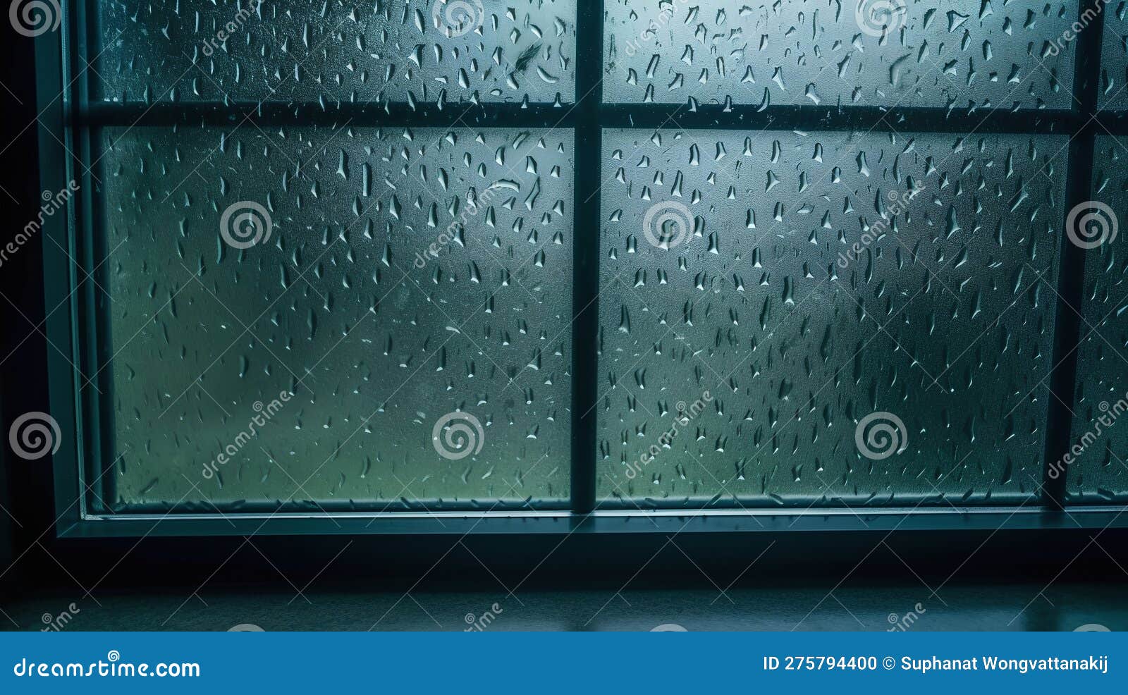 Moist Window Background, Image Ai Generated Stock Illustration ...