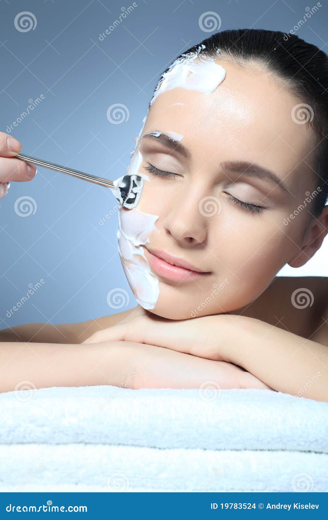 Moistening stock photo. Image of caucasian, apply, face - 19783524
