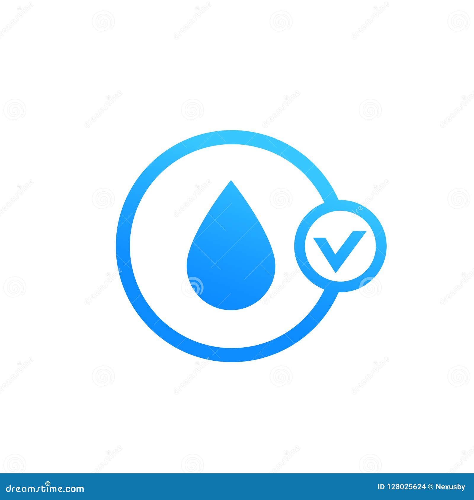 Moistening Vector Icon on White Stock Vector - Illustration of positive ...