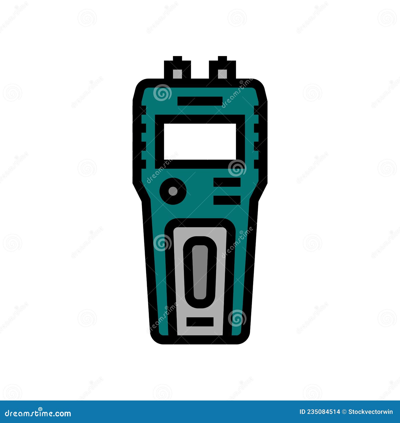 Moisture Meter Carpenter Digital Device Color Icon Vector Illustration ... Moisture Meter Carpenter Digital Device Color Icon Vector Illustration ...