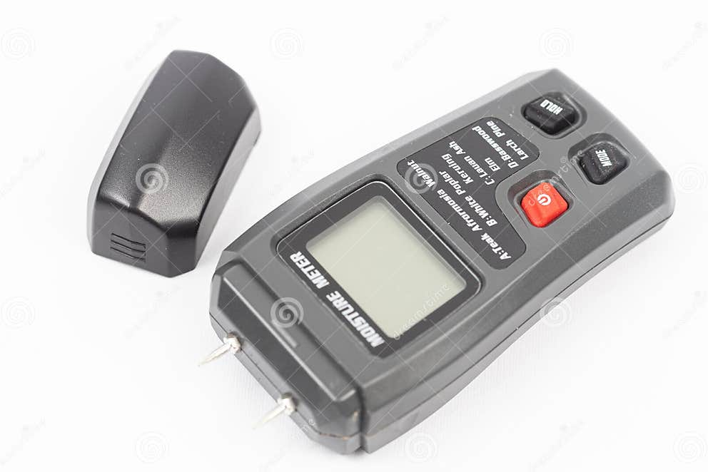 Moisture Meter Isolated Above White Background Stock Photo - Image of ...