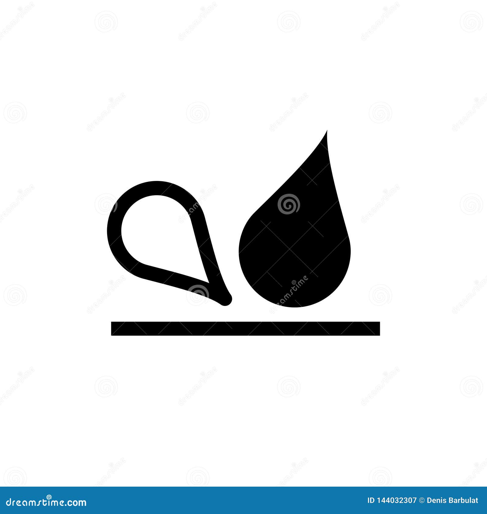 Moisture repellent symbol stock vector. Illustration of repellent ...