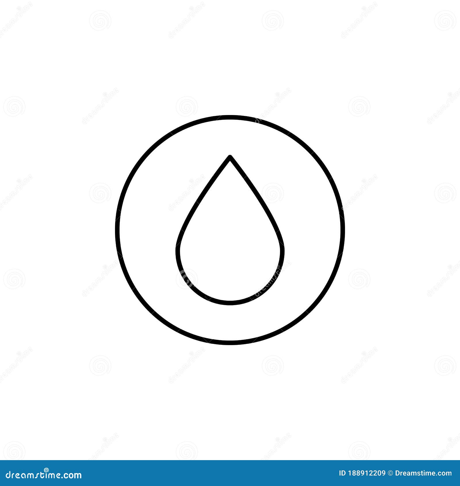 Moisture Sign Icon. Element of Plumbering Icon. Thin Line Icon for ...
