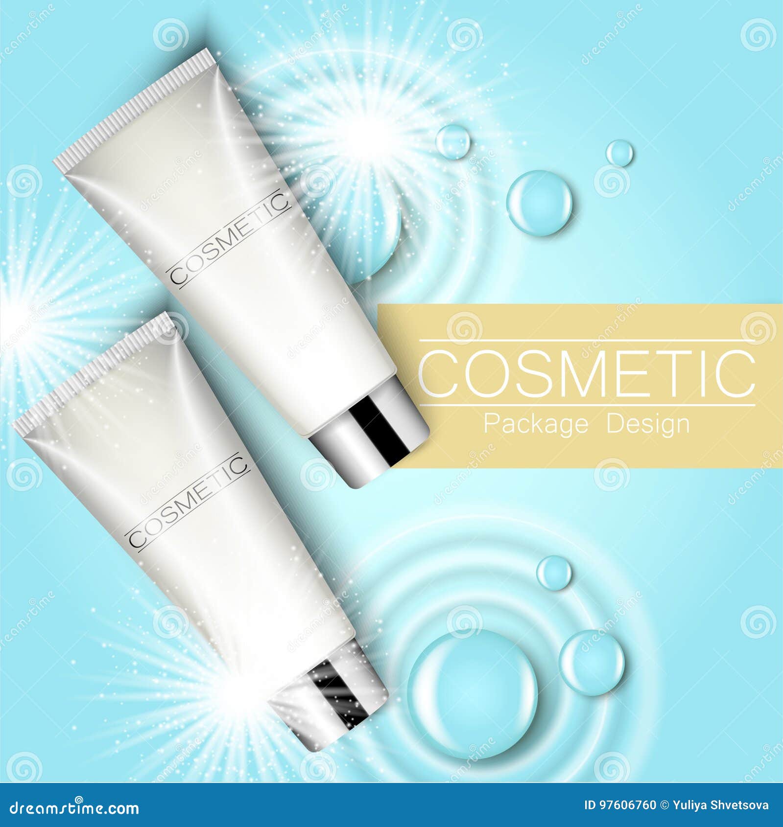 Moisturizing Face Cream Package Cosmetics Design, Ads, Templates for ...