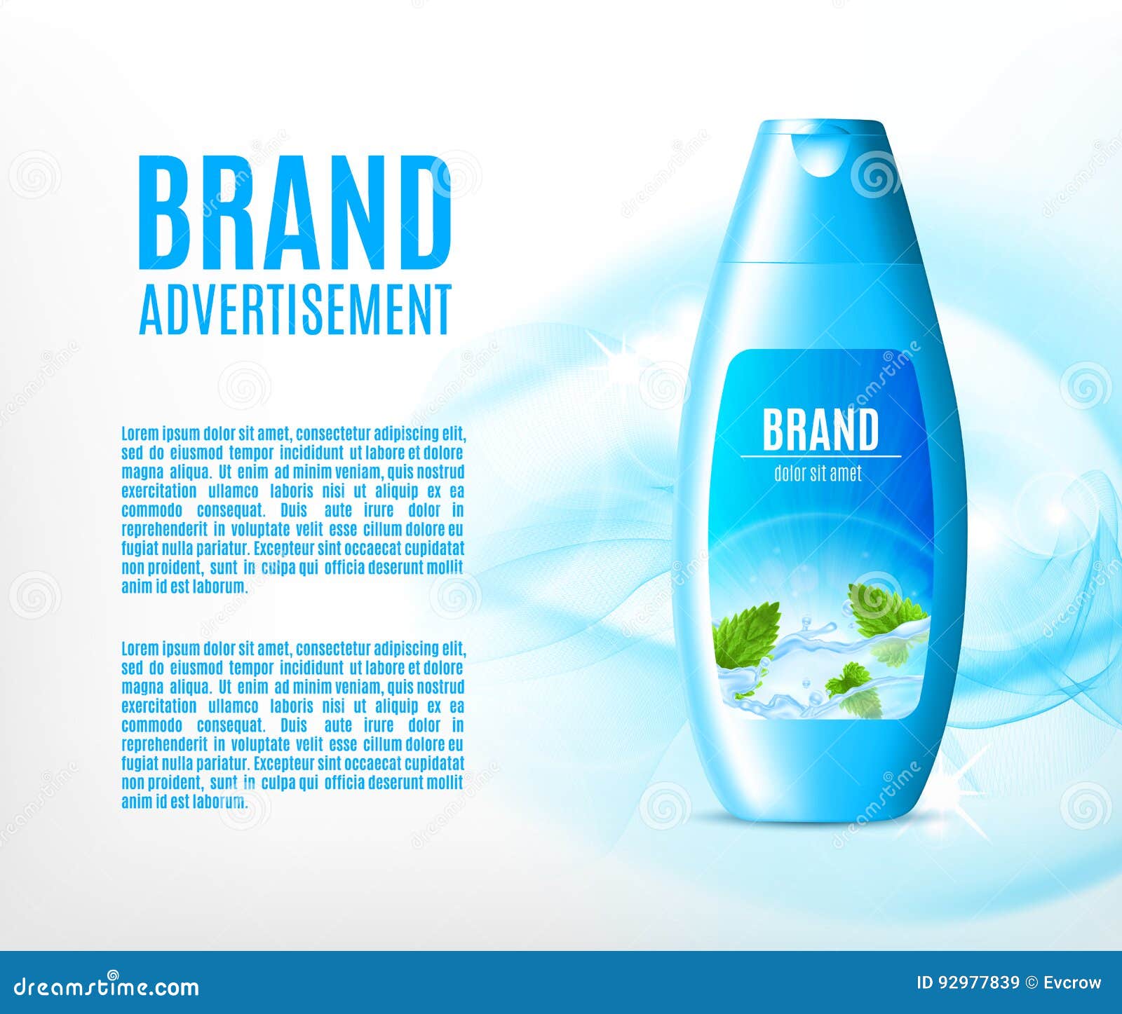 Moisturizing Shampoo for Hair Stock Vector - Illustration of cosmetics ...