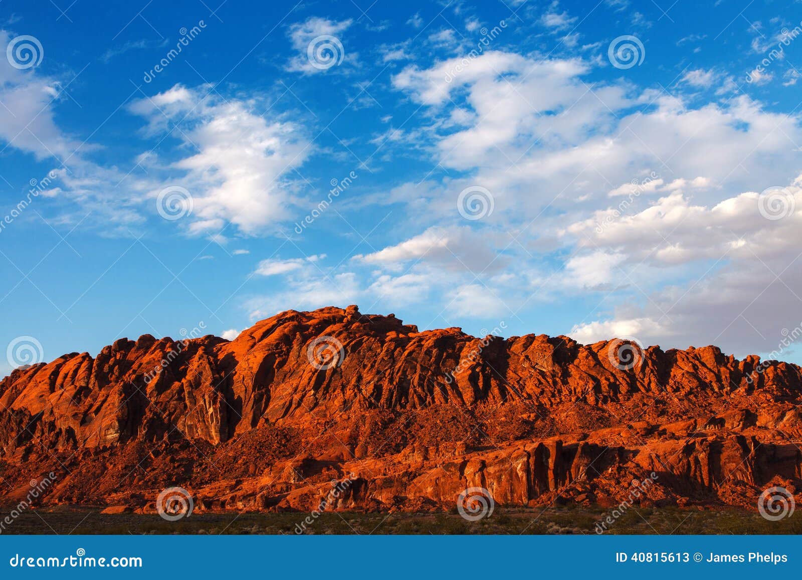 Mojave Desert Red Rocks in Valley of Fire State Park Stock Image ...