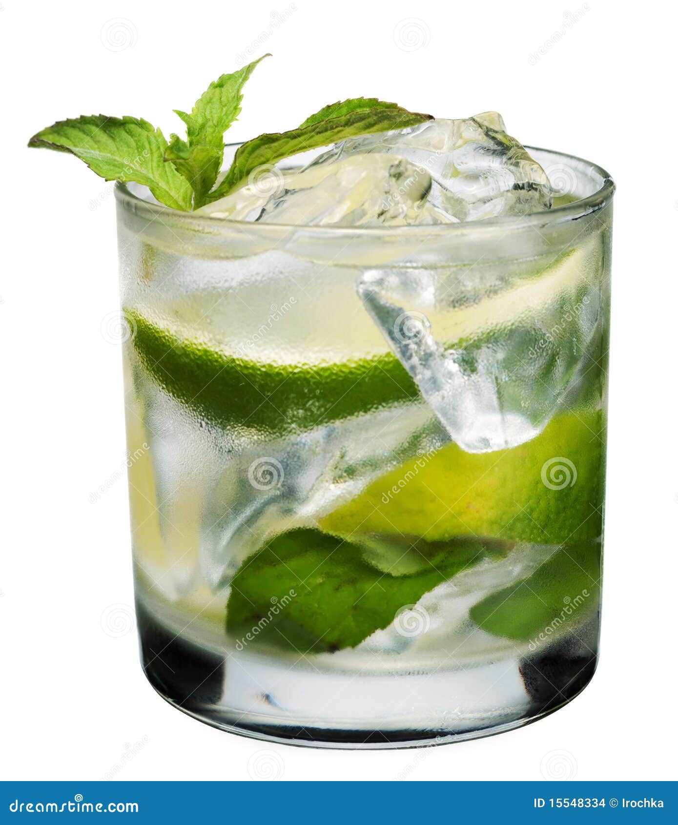 Mojito cocktail stock photo. Image of cubes, white, full - 15548334