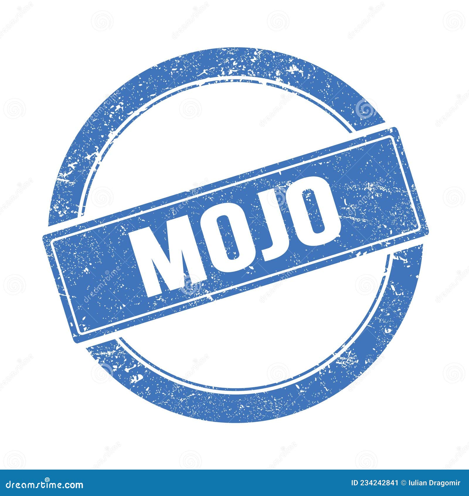 MOJO Text On Red Orange Ribbon Stamp Royalty-Free Stock Image ...