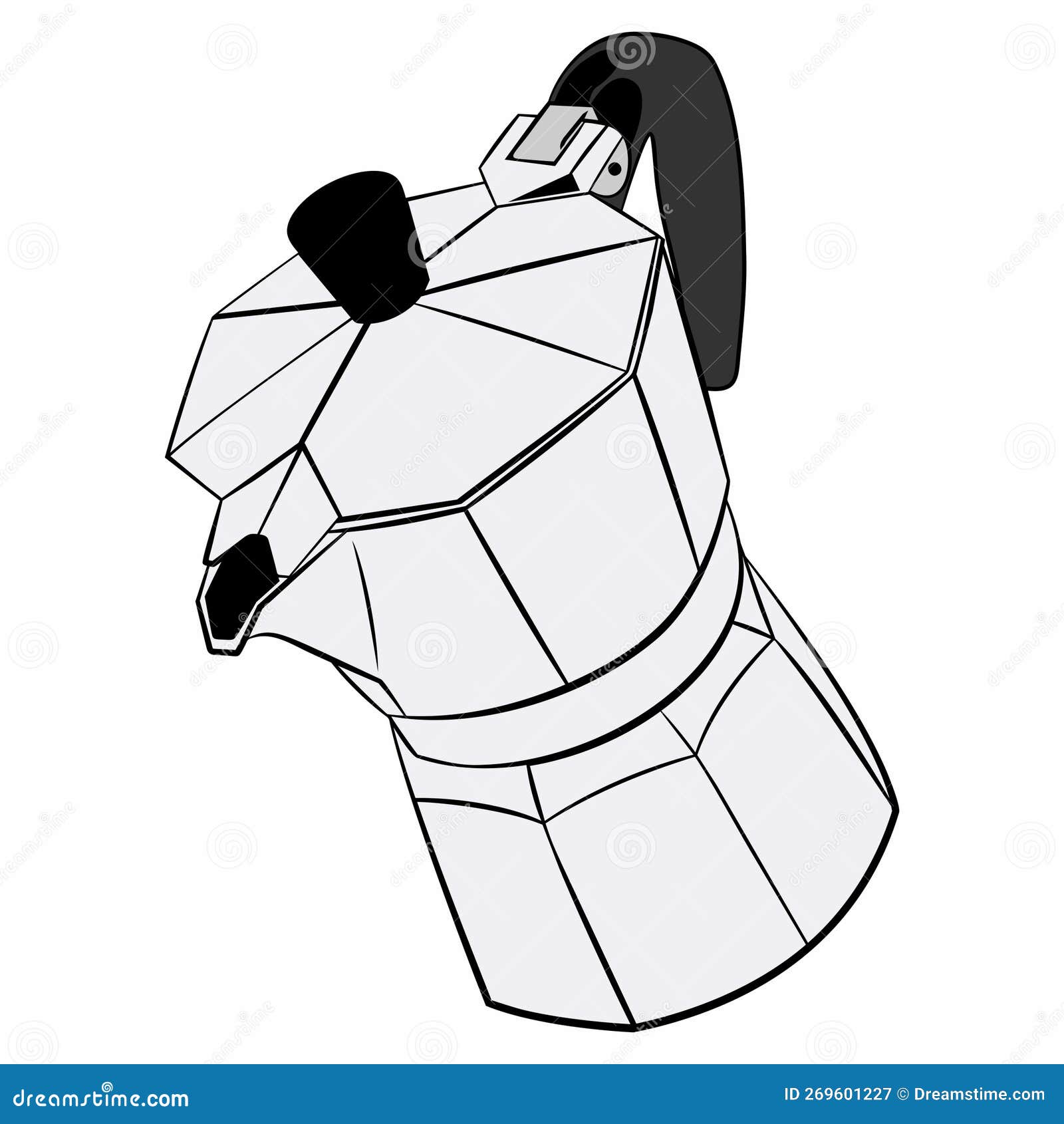 MOKA MACHINE Cartoon Vector | CartoonDealer.com #269601227