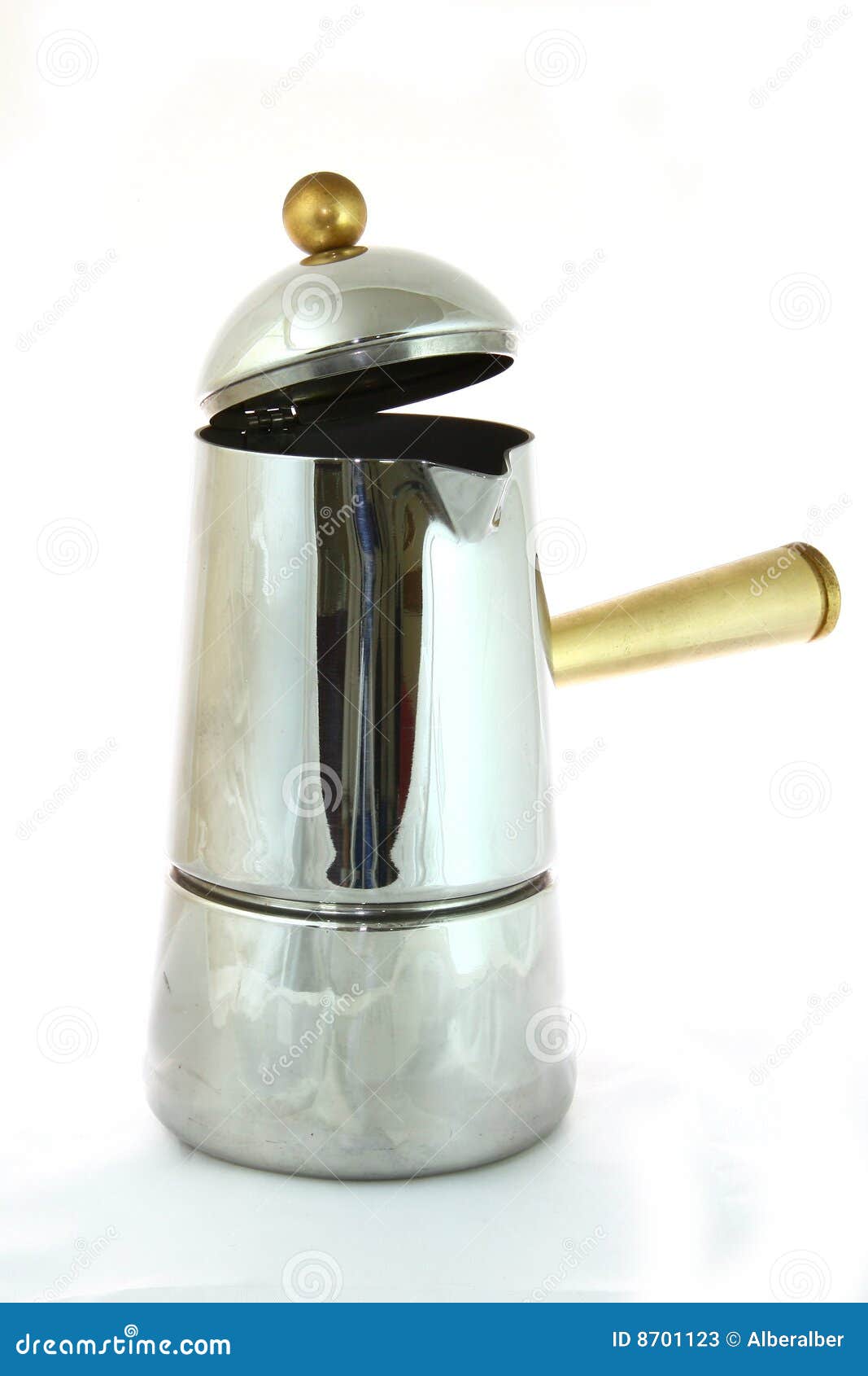 Moka pot stock image. Image of pressure, stainless, italy - 8701123
