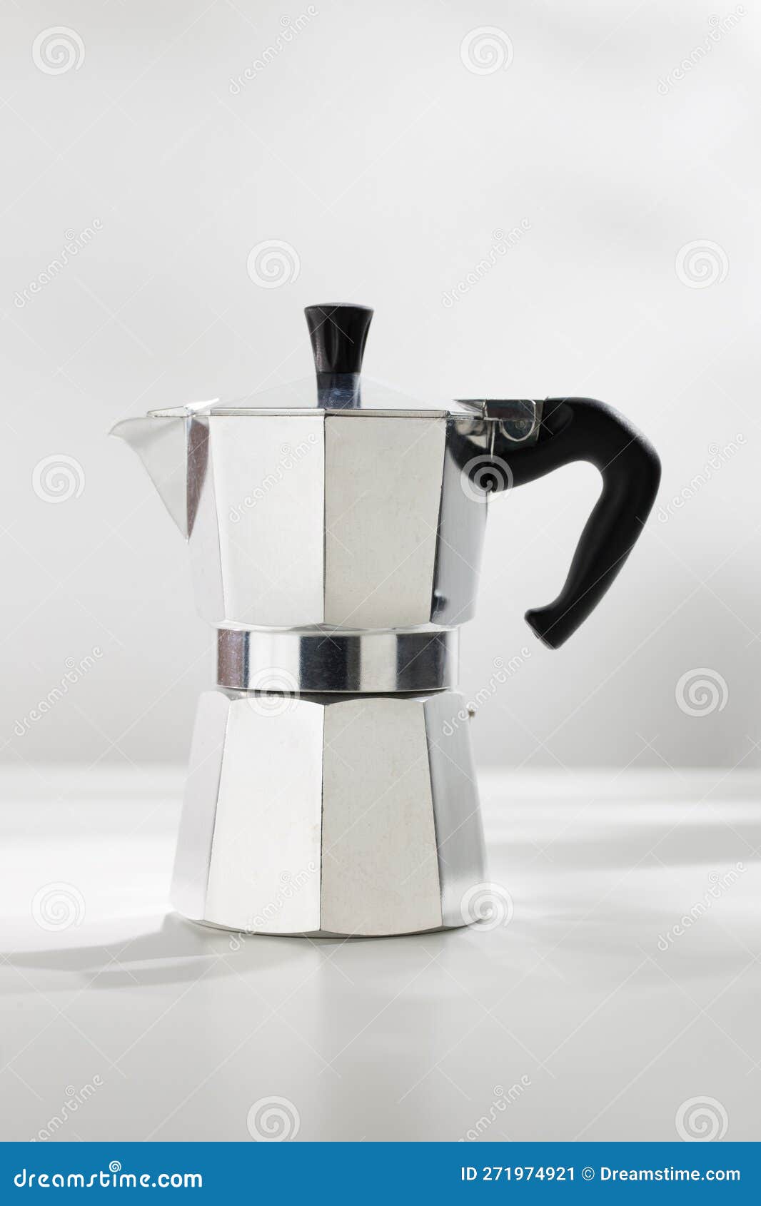 Moka pot stock image. Image of drink, caffeine, tool - 271974921