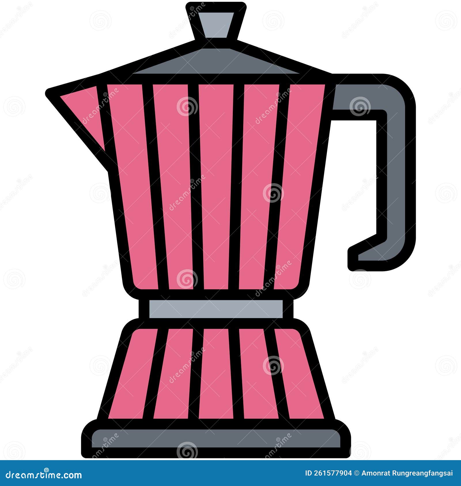 Moka Pot Icon, Coffee Shop Related Vector Stock Vector - Illustration ...