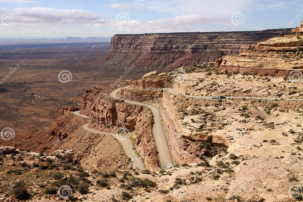 Moki Dugway stock photo. Image of scenic, dugway, amerika - 12428468