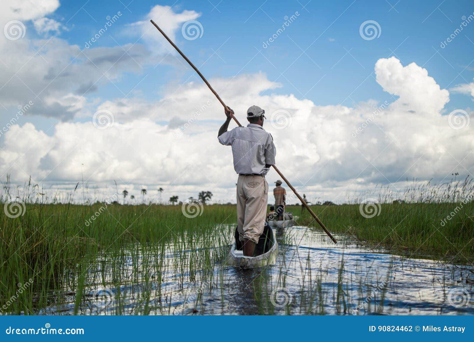 Mokoro Canoe Trip in the Okavango Delta Near Maun, Botswana Editorial ...
