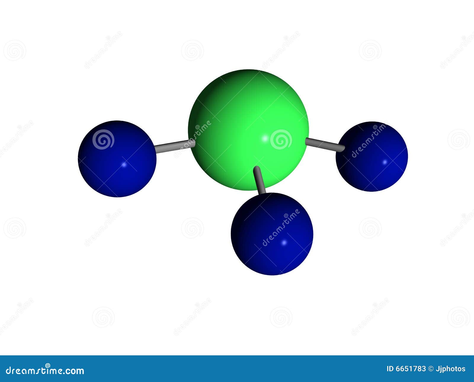Molécula - amoníaco - NH3 stock de ilustración. Ilustración de ciencia ...