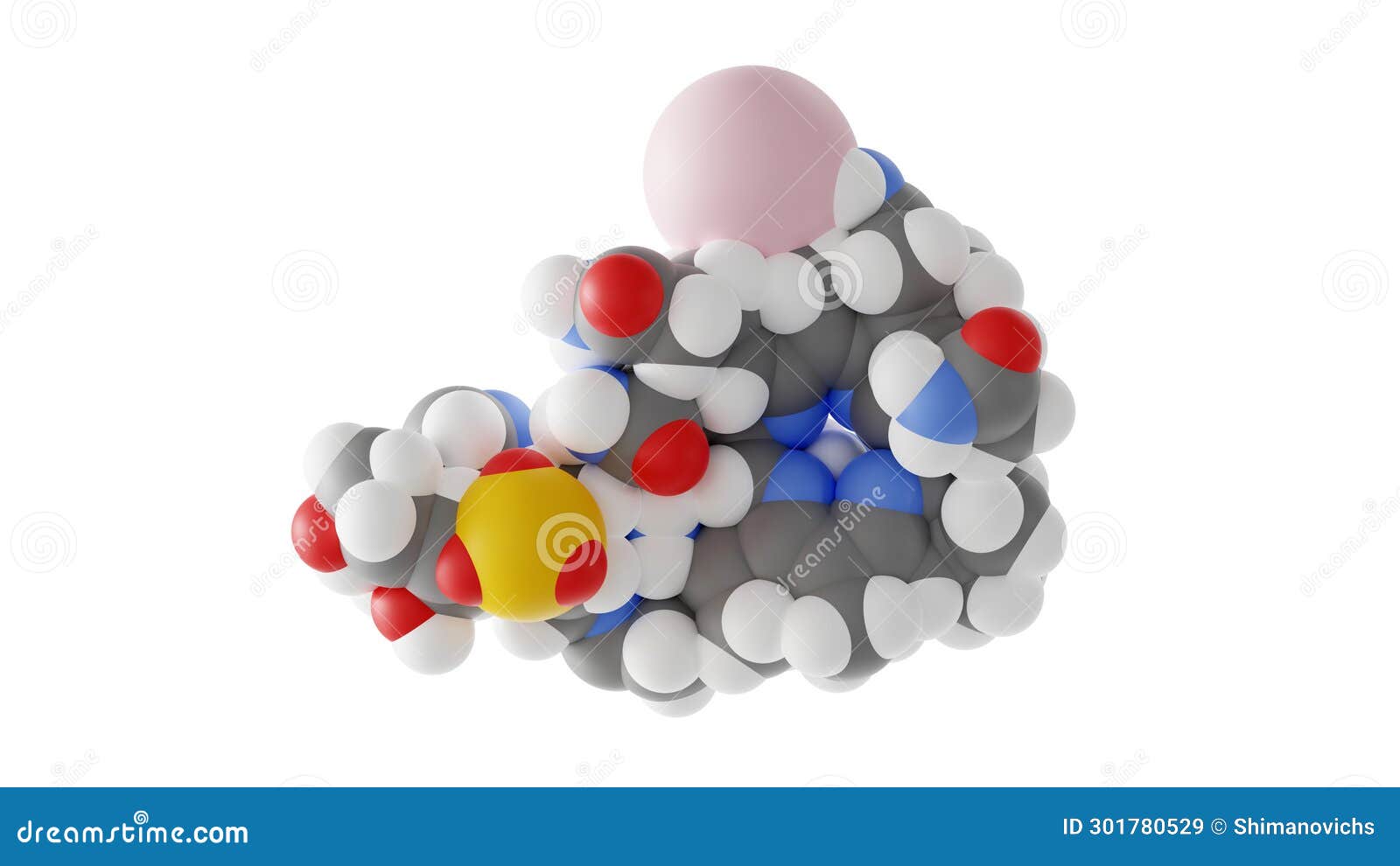 Molécula De Hidroxicobalamina Vitamina B12a Estructura Molecular ...