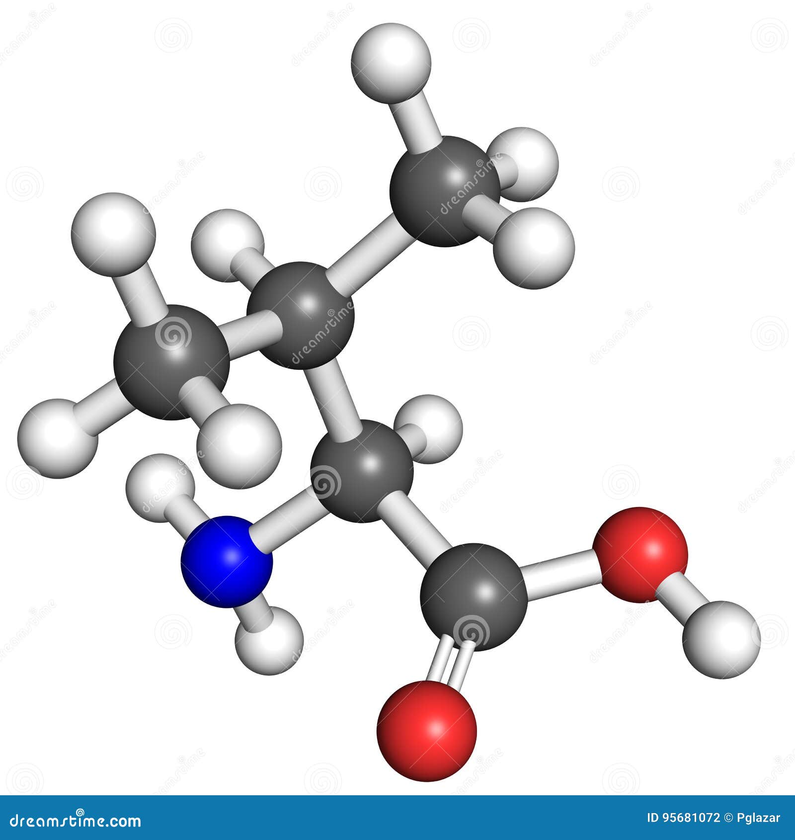 Molécula de la valina stock de ilustración. Ilustración de esencial ...