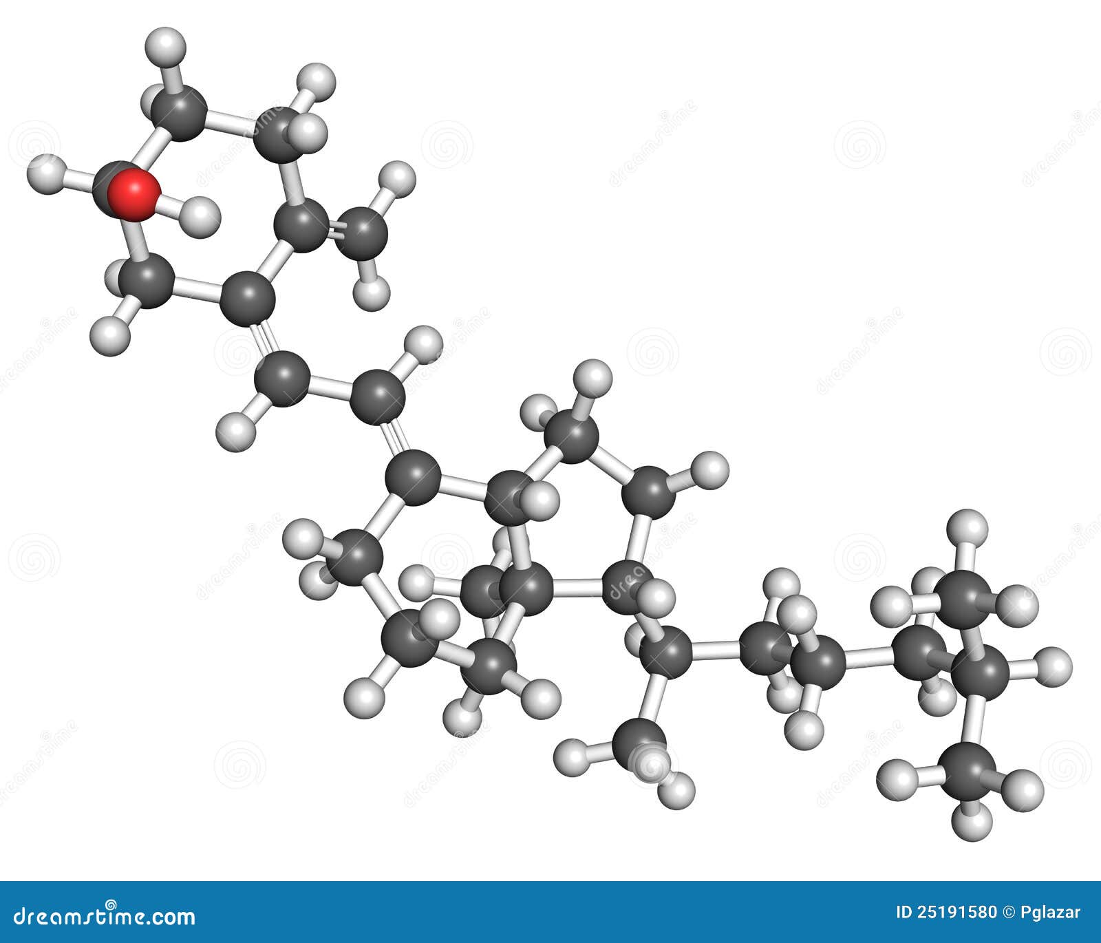 Molécula de la vitamina D stock de ilustración. Ilustración de aislado ...