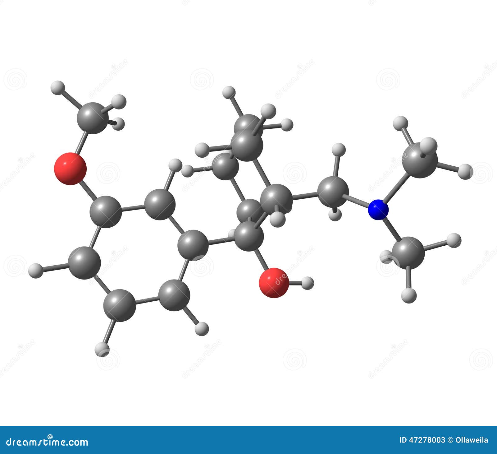 Molécula De Tramadol Isolada No Branco Ilustração Stock - Ilustração de ...