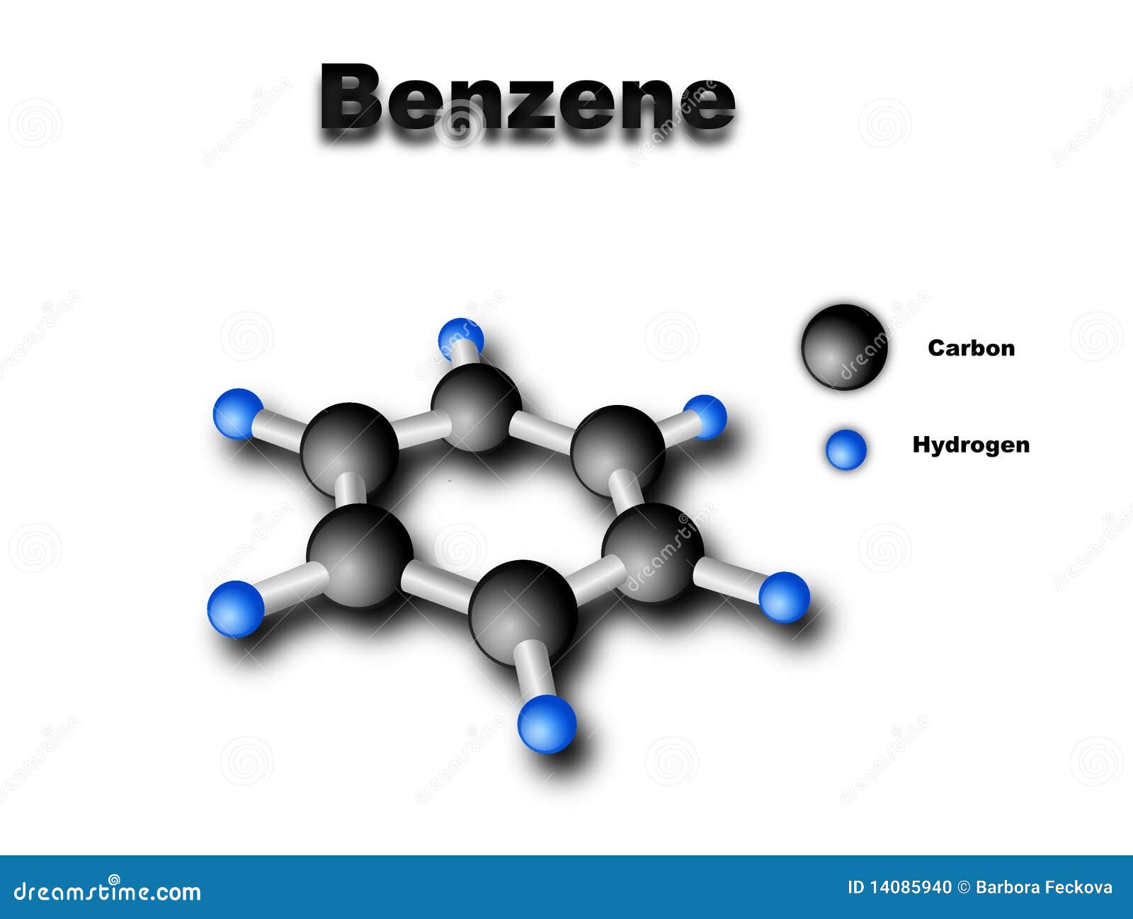 Molécula Del Benceno Foto de archivo - Imagen: 14085940