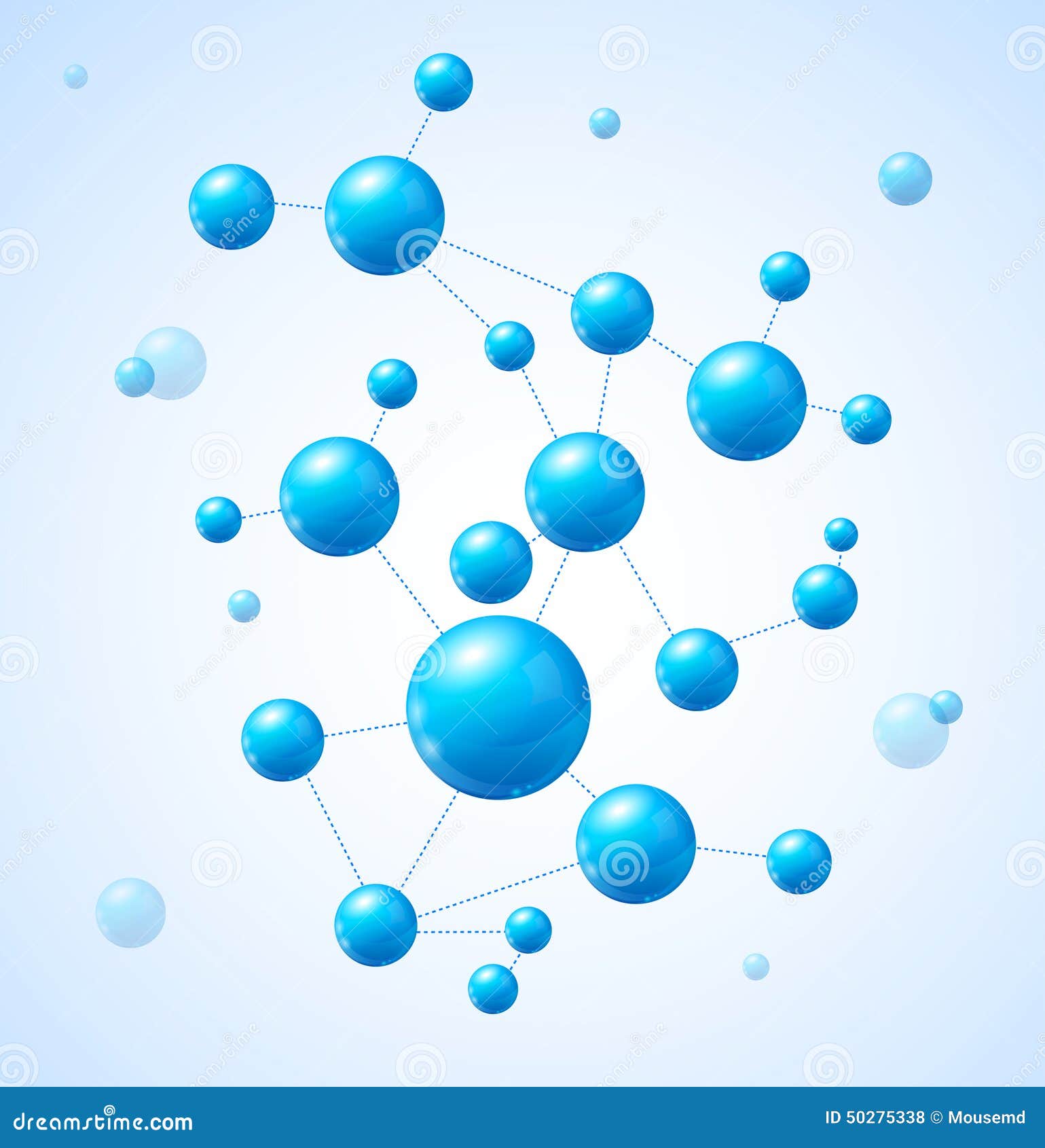 Molécula Del Ejemplo Del Vector Ilustración del Vector - Ilustración de ...