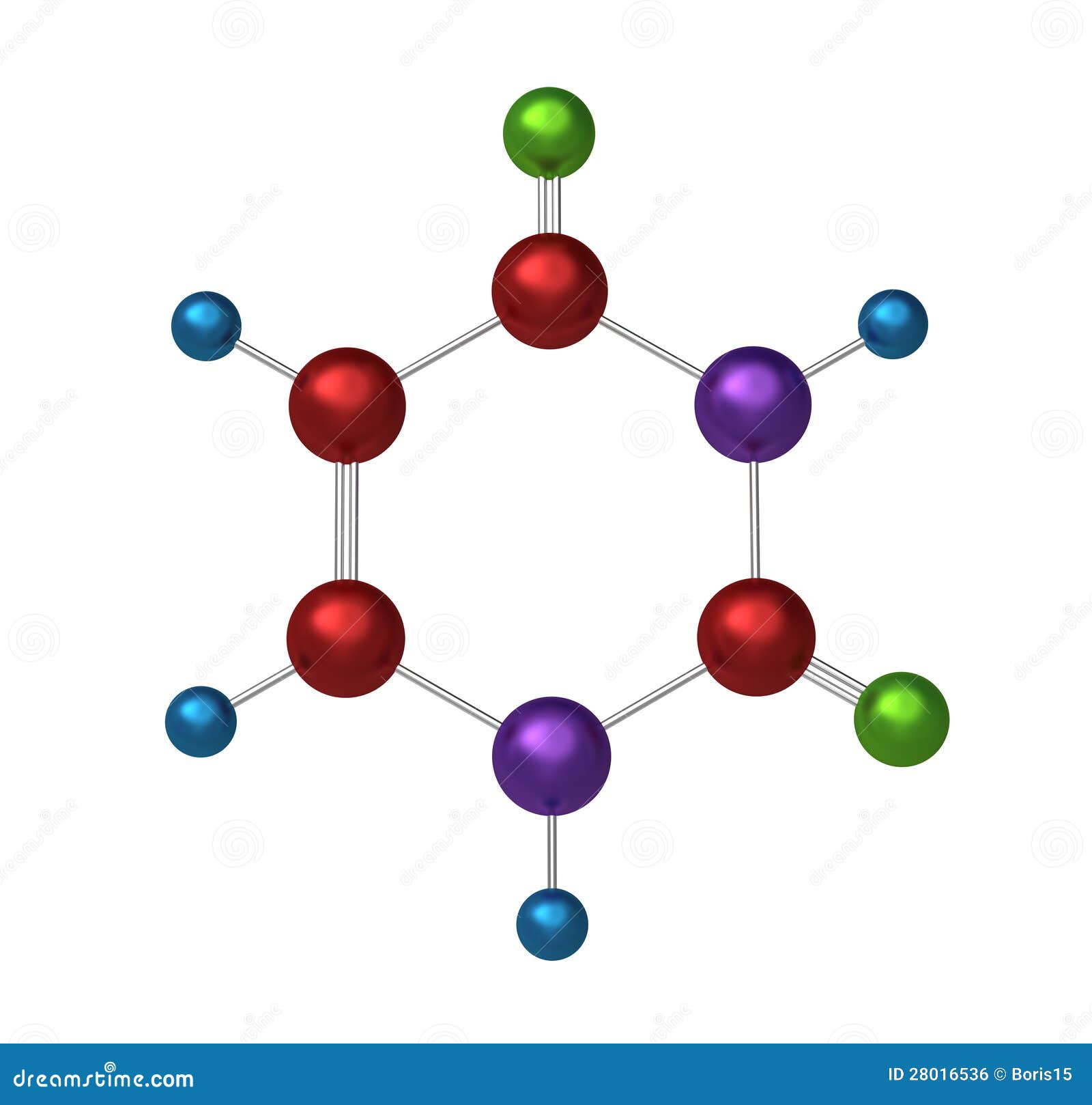 Molécula del uracilo stock de ilustración. Ilustración de molécula ...