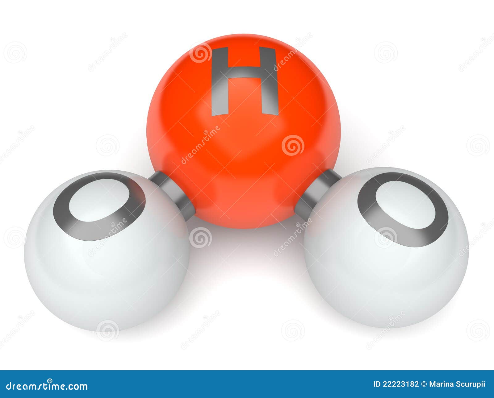 Molécule De 3d H2o Photographie stock - Image: 22223182