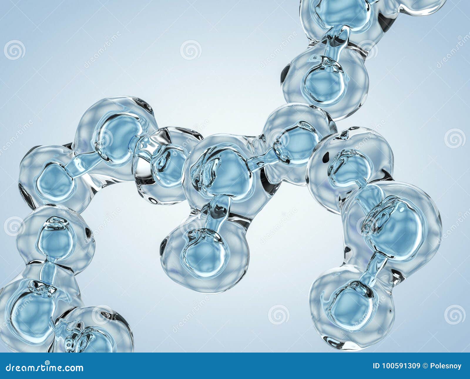 Molécule De L'eau Structure 3d Illustration Stock - Illustration du ...