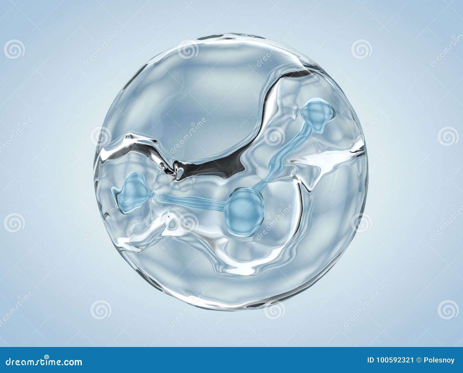 Molécule De L'eau Structure 3d Illustration Stock - Illustration of ...