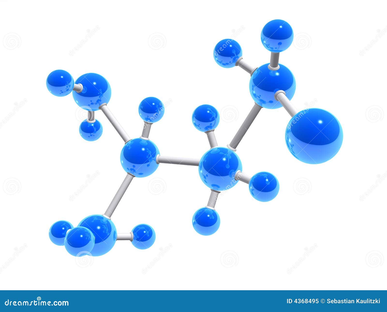 Molécules 3d illustration stock. Illustration du atome - 4368495