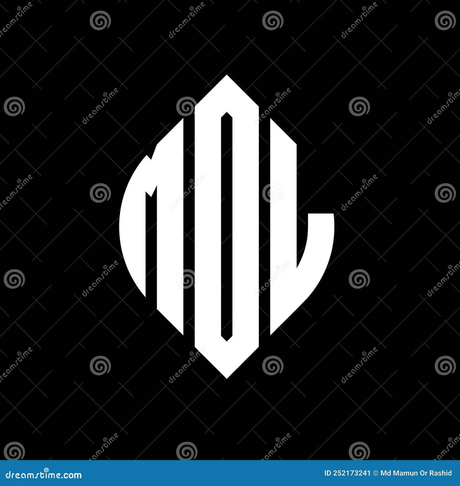 MOL Circle Letter Logo Design with Circle and Ellipse Shape. MOL ...