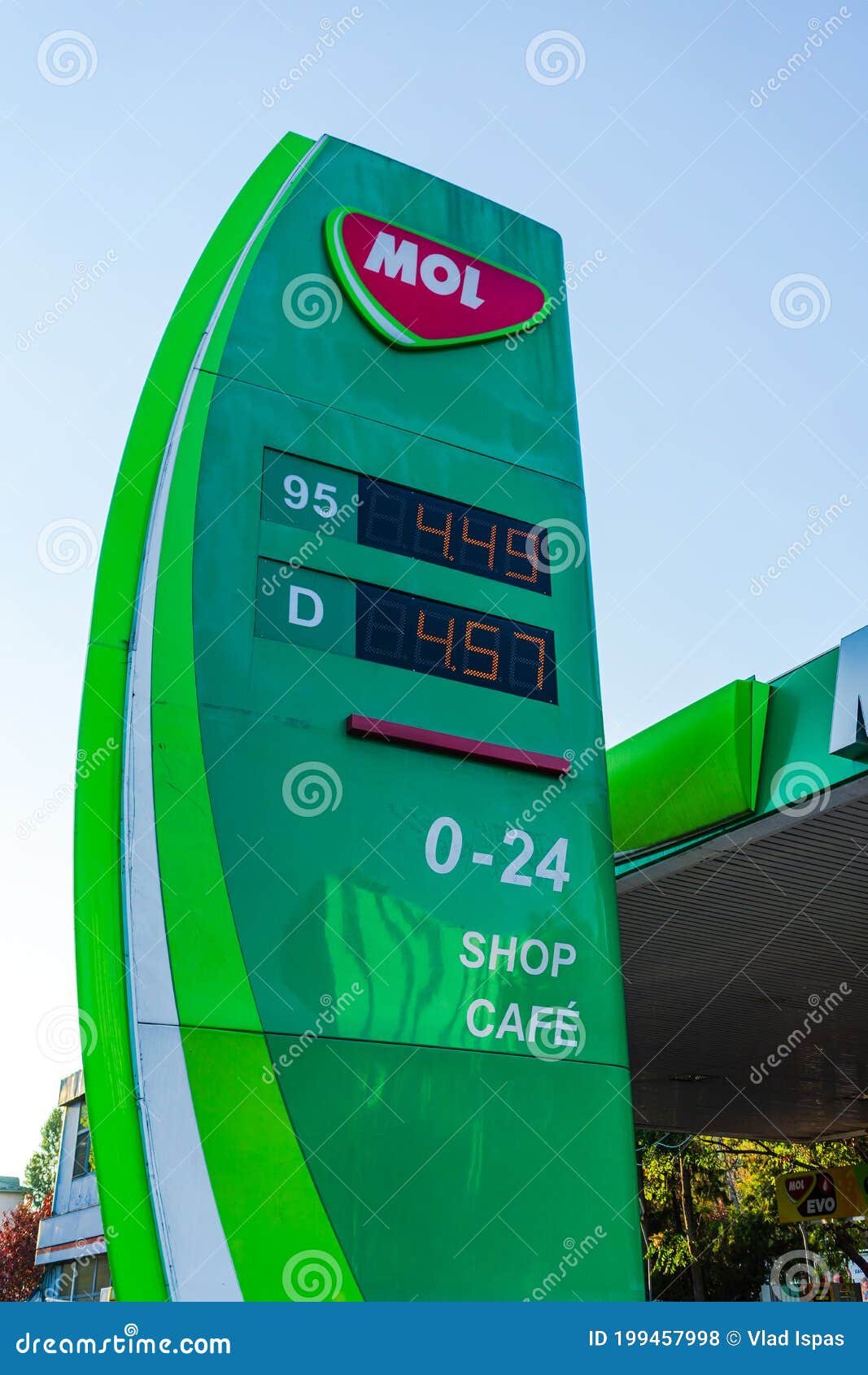 MOL Gas Station in Bucharest, Romania, 2020 Editorial Stock Photo ...