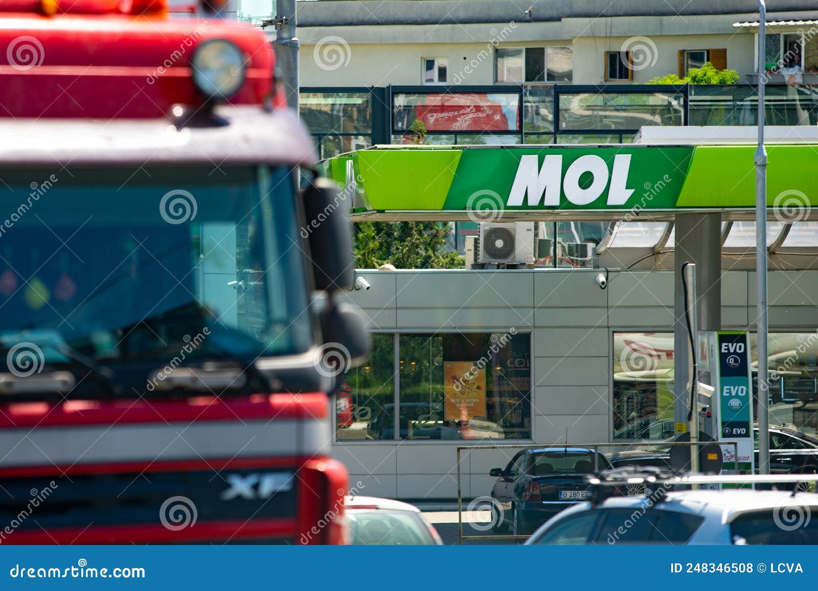 MOL gas station editorial stock photo. Image of bright - 248346508