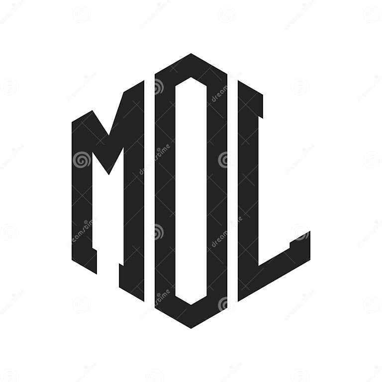 MOL Logo Design. Initial Letter MOL Monogram Logo Using Hexagon Shape ...