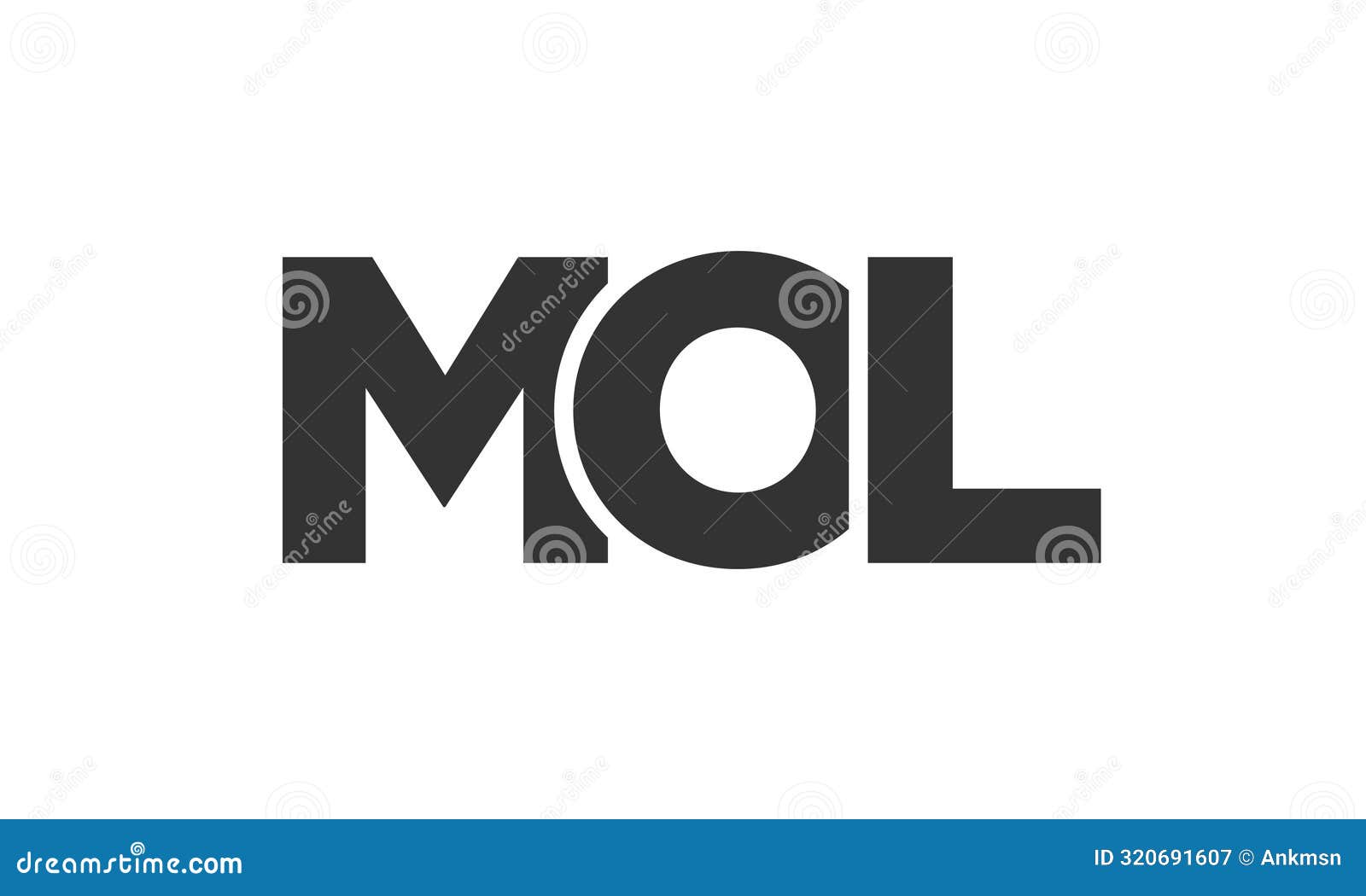 MOL Logo Design Template With Strong And Modern Bold Text. Initial ...