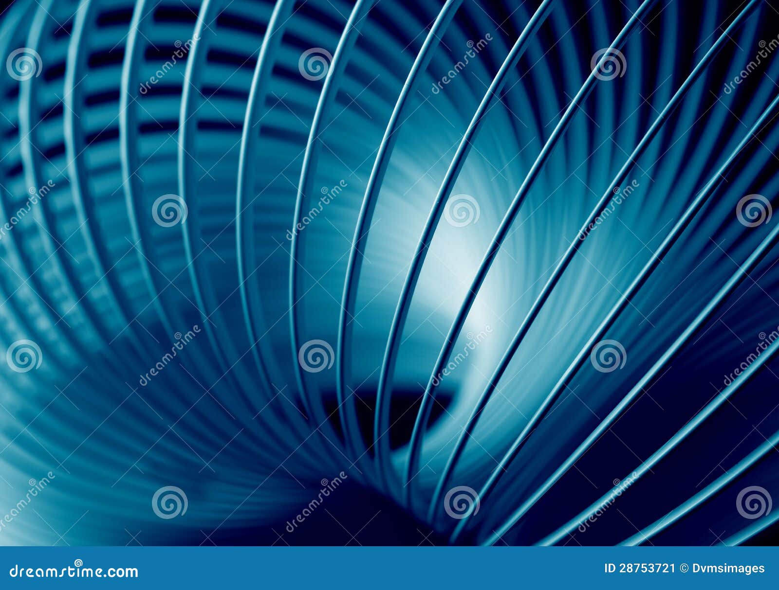 Mola azul de Flexilbe foto editorial. Imagem de bobina - 28753721