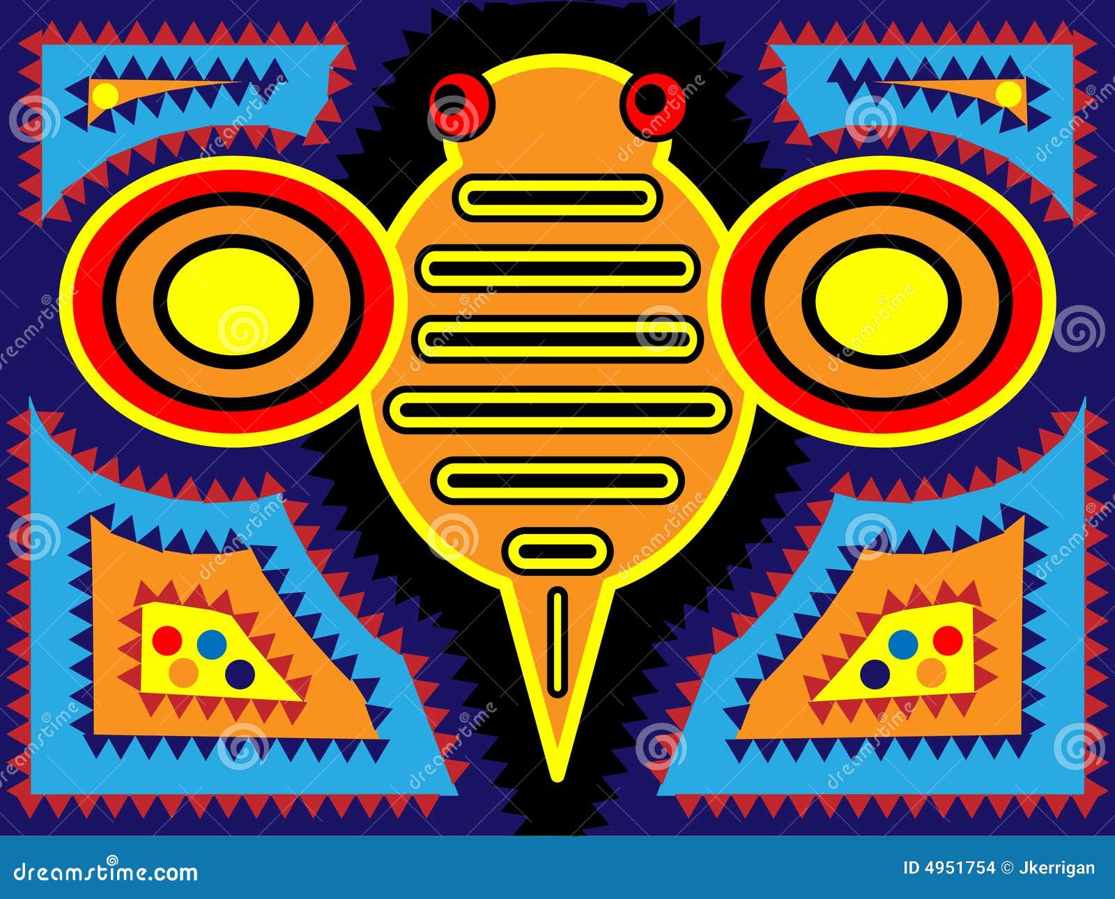 Mola Design stock vector. Illustration of clip, symbol - 4951754