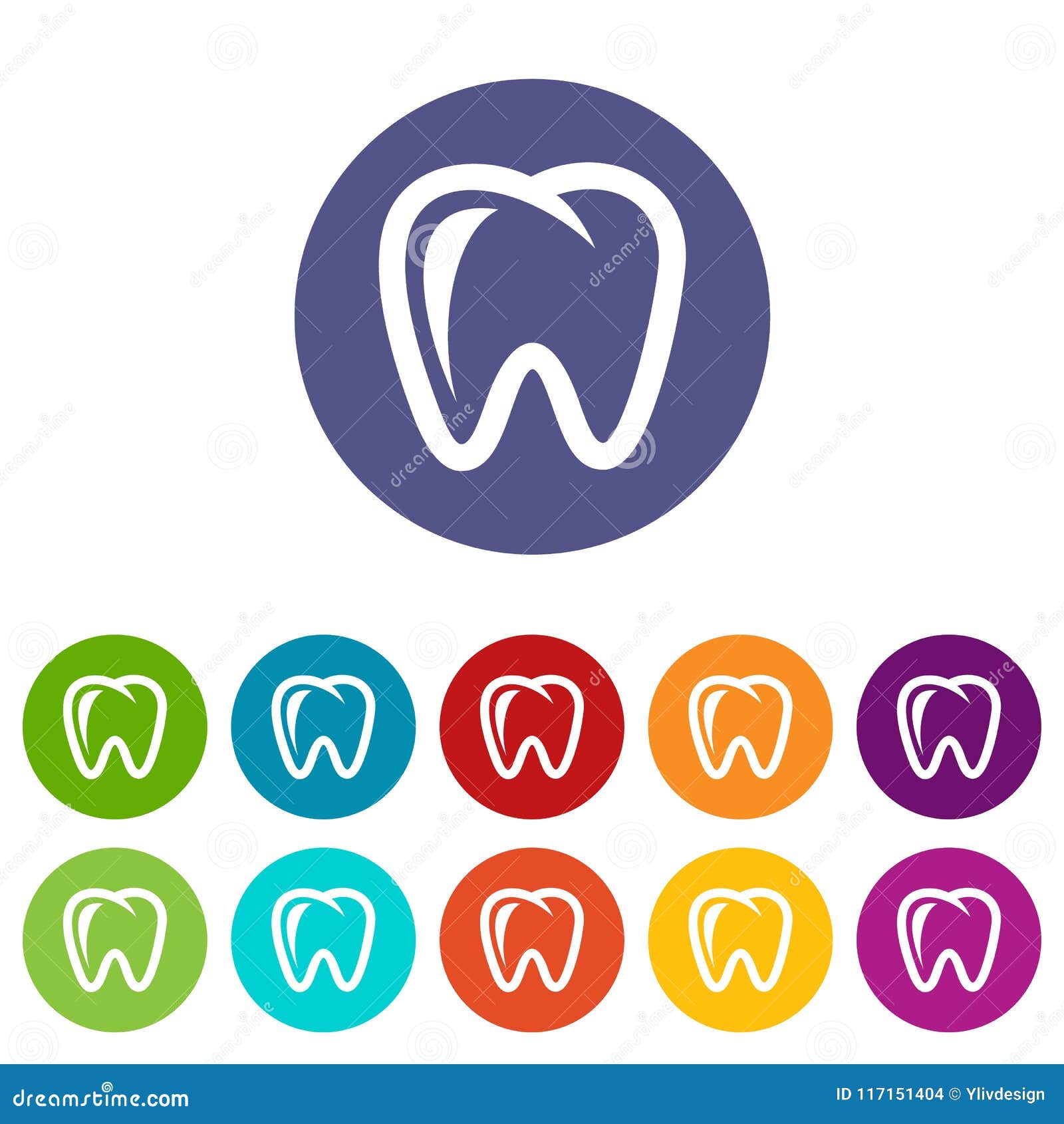 Molar icon, simple style stock vector. Illustration of symbol - 117151404